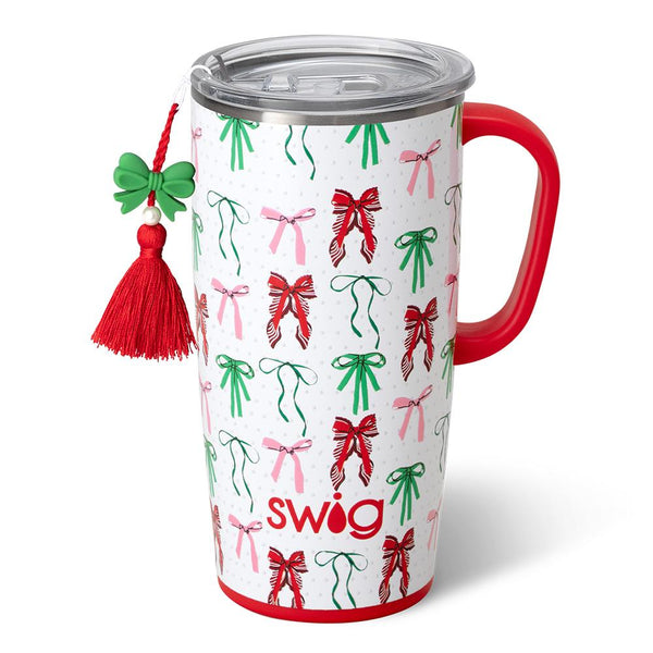 Swig: Ribbons and Bows Travel Mug (22oz) – B Social Boutique