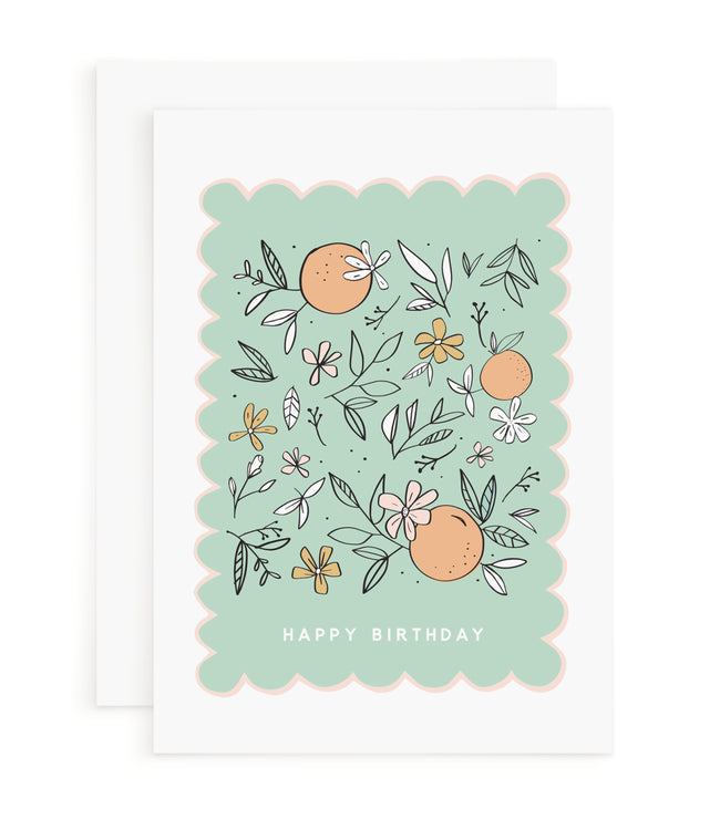 Declaration: Happy Birthday - Orange Blossoms – B Social Boutique